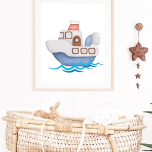 Vehicle Nursery Prints, Transportation Baby Boy Room Decor, Kids ...