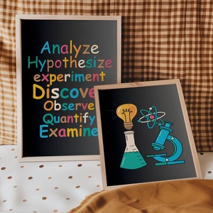 Science Classroom Poster Set of 3 Science Lab Decor Science Theme ...