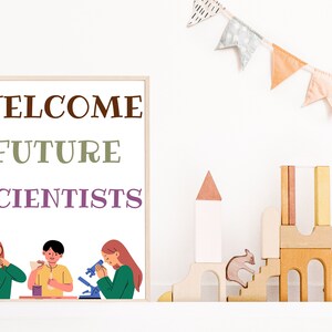 Science Classroom Decor, Welcome Future Scientists, High School Science ...