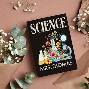 Personalized Printable Science Notebook Cover Science Binder Cover ...