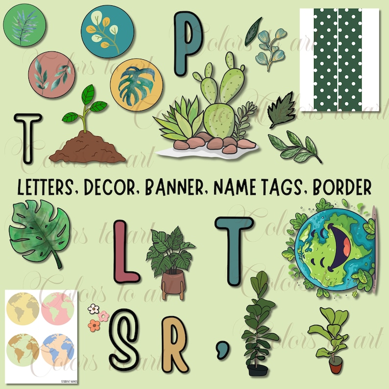 Earth Day Bulletin Board Kit April Bulletin Board Kit Spring Bulletin ...