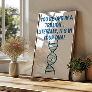 DNA Art Print Chemistry Laboratory Wall Art Science Office Wall Art ...