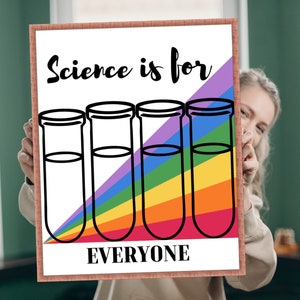 Science is for Everyone Digital Download, Pride Print, Science ...