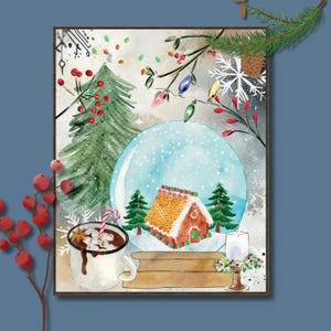 Christmas Gallery Wall Set of 6 Winter Gallery Print Christmas Prints ...