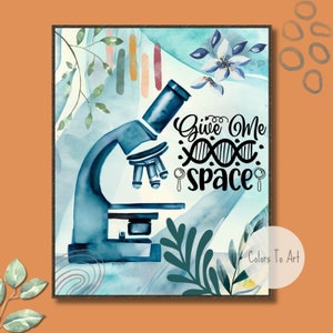 Science Posters Science Classroom Decor Science Wall Art Biology Poster ...