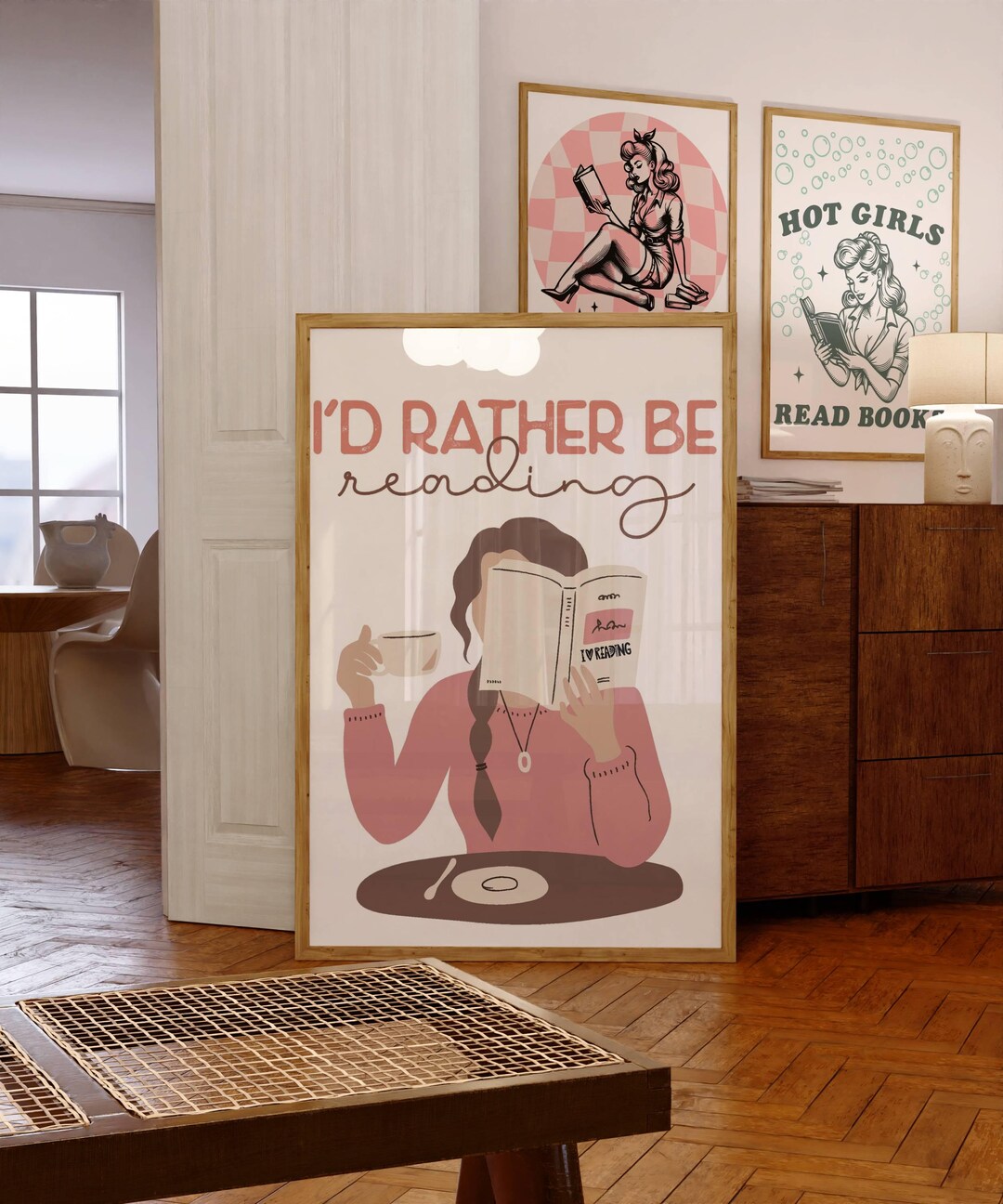 Reading Art Book Art Book Lover Gift Trendy Reading Poster Book Lover ...