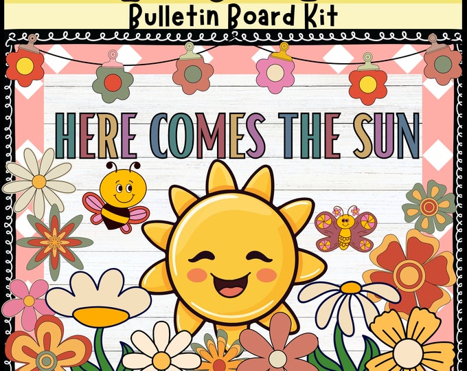 In Our Era Bulletin Board Kit Retro Groovy Classroom Decor Preschool ...