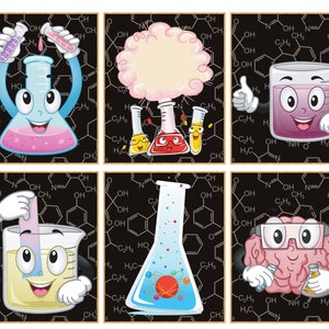 Science Wall Prints, Chemistry Prints, Classroom Wall Art, Nursery ...
