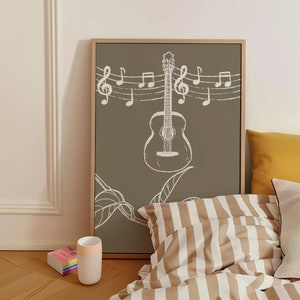 Music Wall Art Instant Download Music Classroom Decor Music Note Poster ...