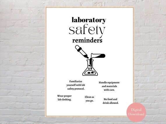 Middle School Science Safety Posters