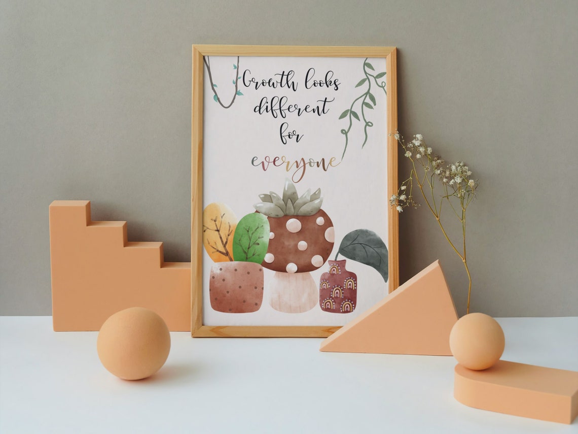 Growth Poster Counseling Poster Classroom Poster Kids Room - Etsy