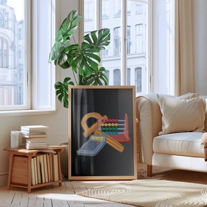 Math Classroom Poster Set of 3 Math Decor Math Theme Nursery Decor Math ...