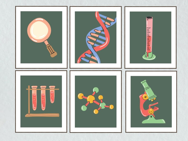 Science Class Gallery Wall Classroom Decor High School - Etsy