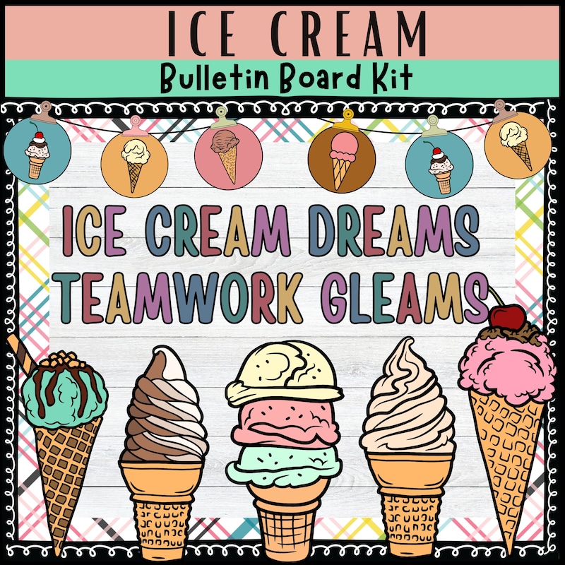 Ice Cream Bulletin Board - Etsy