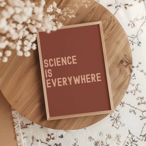 Science Poster Science Classroom Decor Science Teacher Gifts Science ...