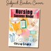 Personalized Binder Cover Nursing Binder Cover Watercolor Binder Cover ...