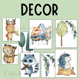 Woodland Animals Bulletin Board Middle School Decor Elementary Decor ...