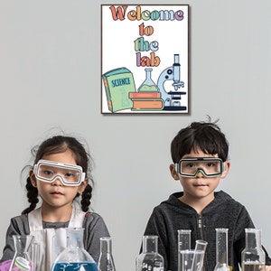 Welcome to Science Lab Sign Science Lab Decor Science Lab Poster ...