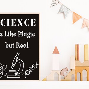 Science Posters, Science Classroom Decor, Science It's Like Magic but ...