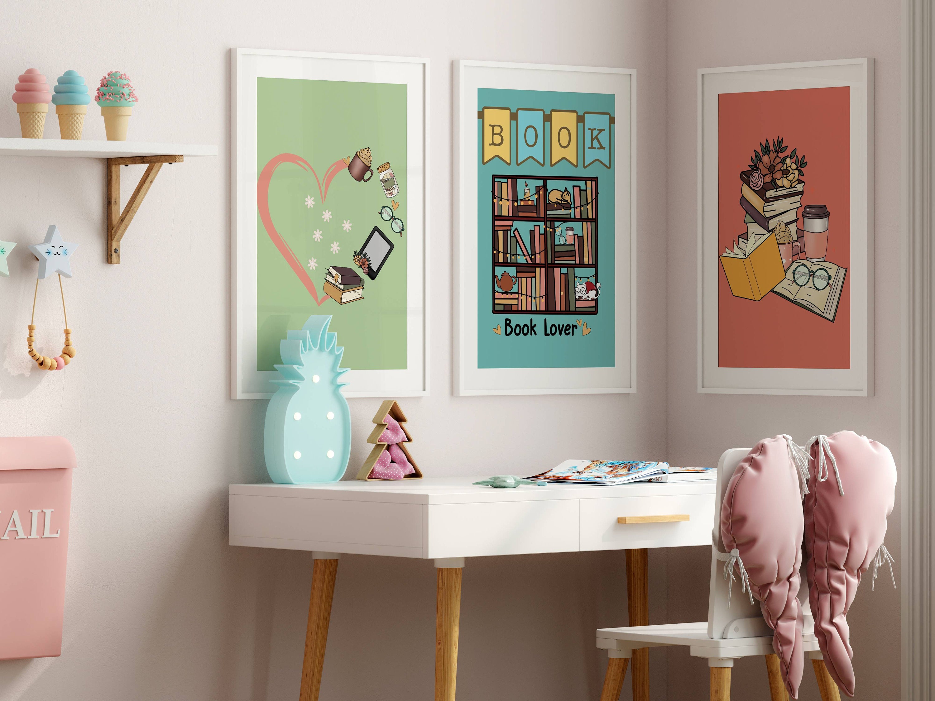 Reading Classroom Posters Reading Bulletin Board Kit Library Wall Art ...
