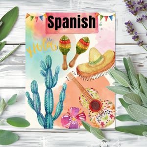 Spanish Subject Binder Cover Printable Back to School Teacher Binder ...