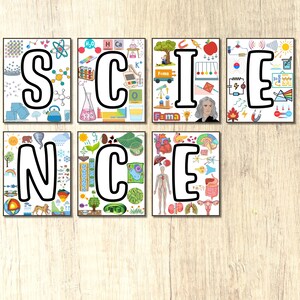 Science Class Gallery Wall Art Science Class Door Decor Science ...