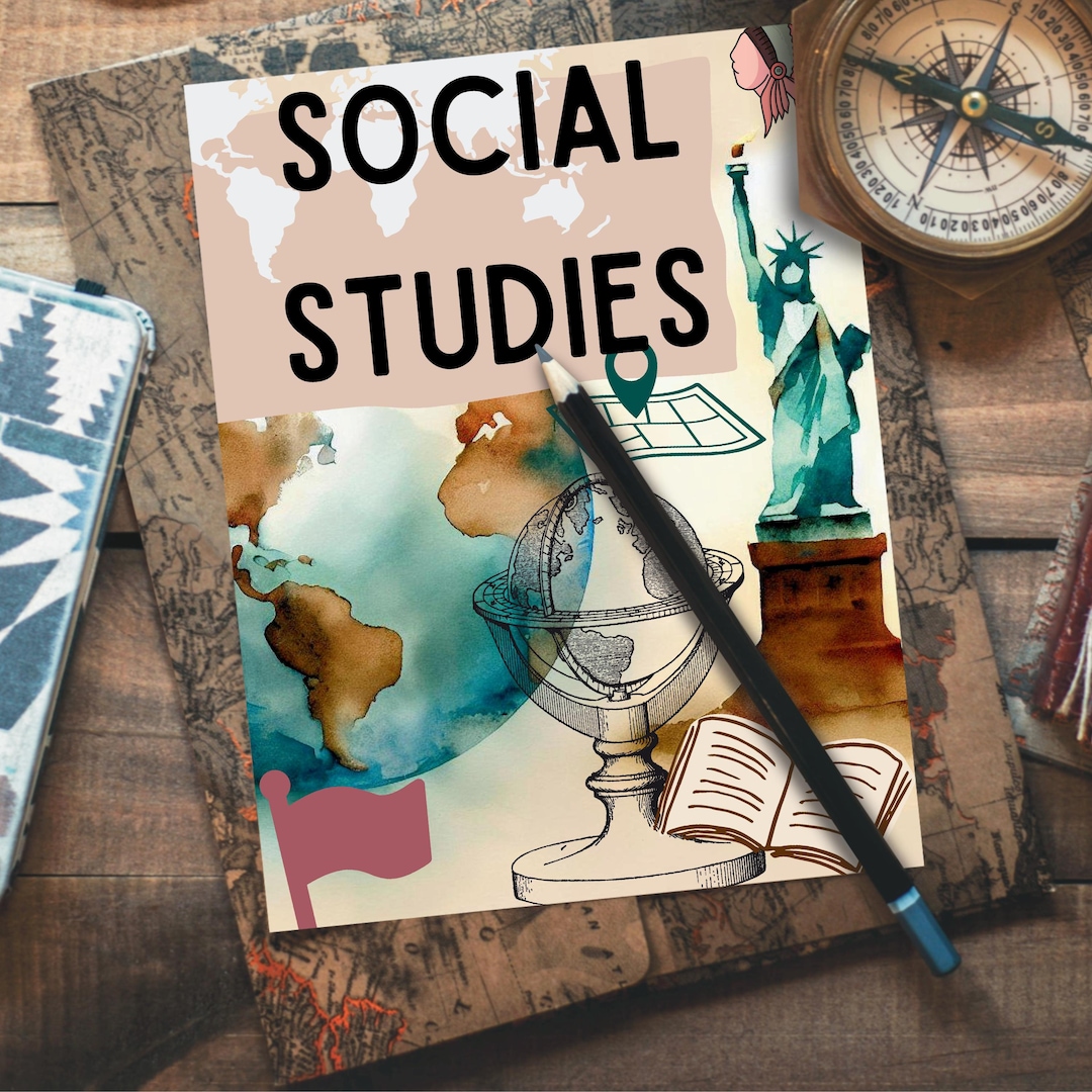 Social Studies Subject Binder Cover Printable Back to School Teacher ...