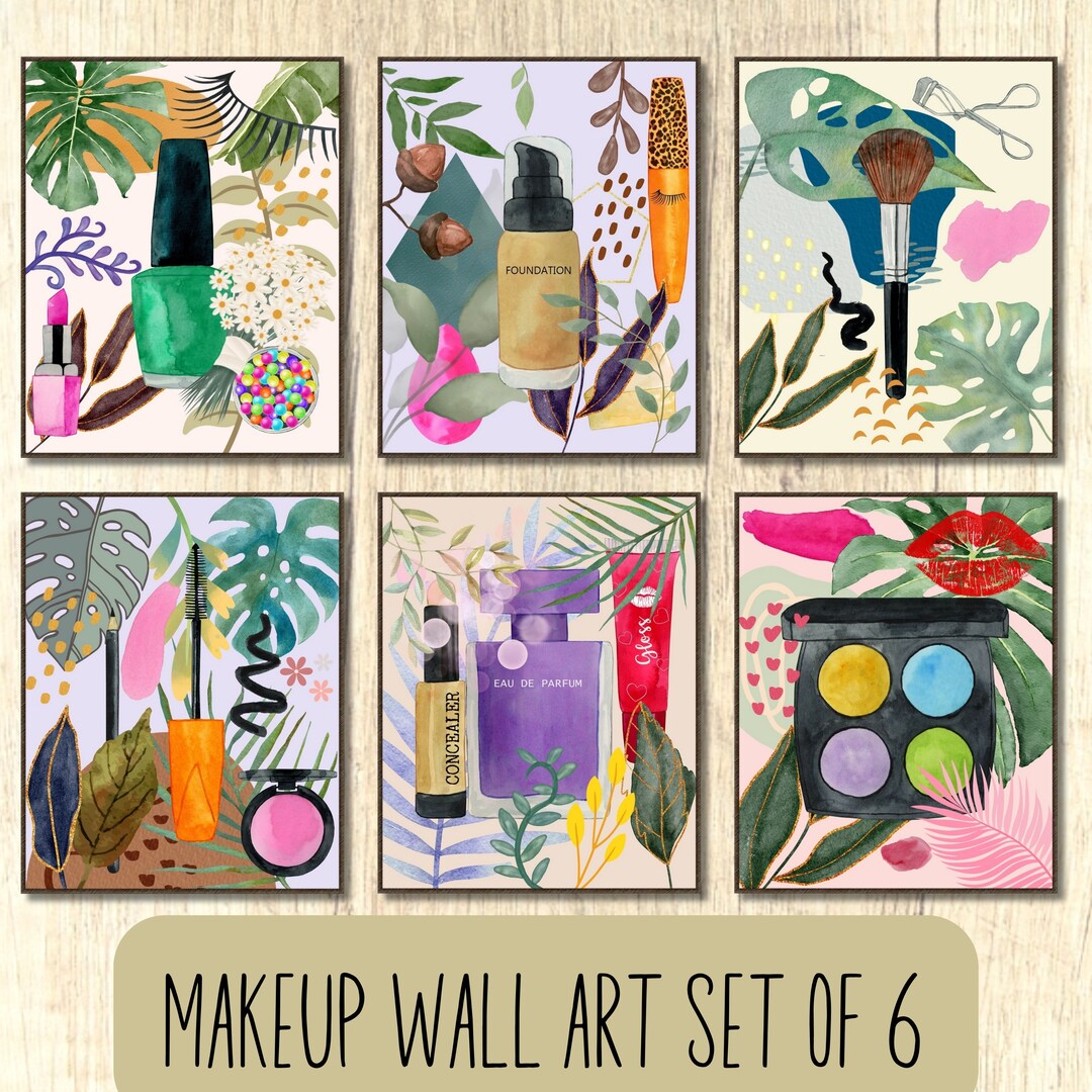 Beauty Salon Decor, Girl Room Decor, Makeup Lover Gift, Makeup Room ...