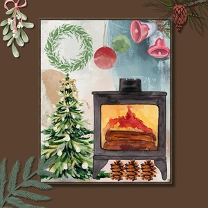 Christmas Gallery Wall Set of 6 Winter Gallery Print Christmas Prints ...