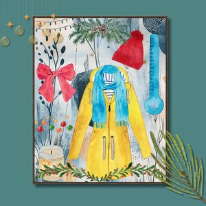 Christmas Gallery Wall Set of 6 Winter Gallery Print Christmas Prints ...