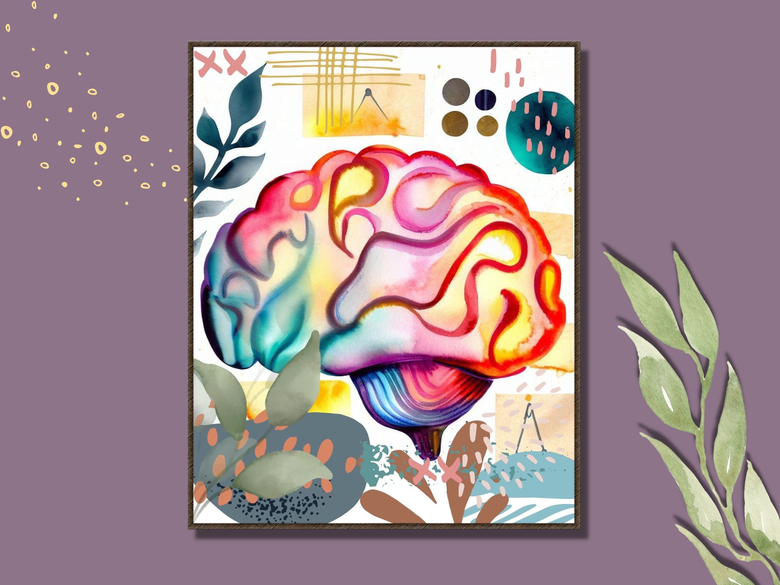Science Wall Prints, Boho Watercolor Prints, Boho Classroom Wall Art ...