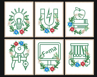 Science Class Gallery Wall Classroom Decor High School - Etsy