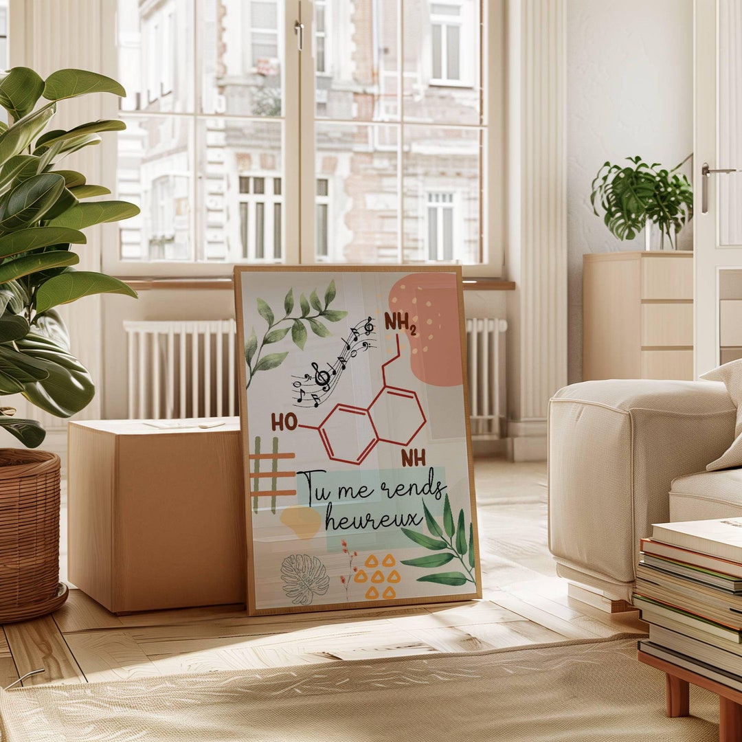 French Science Wall Print French Wall Art Science Lab Decor Science ...