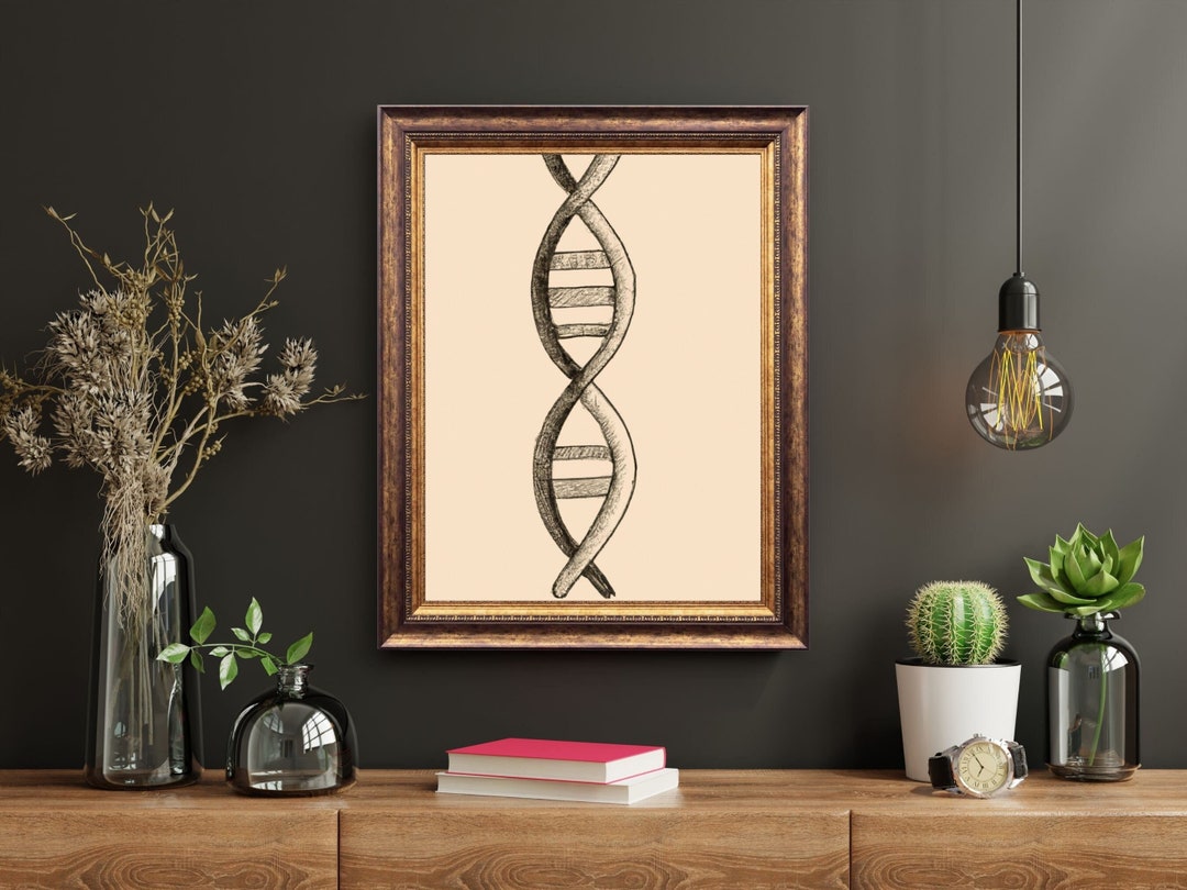 DNA Strand Wall Art Classroom Decor Science Poster High School Middle ...