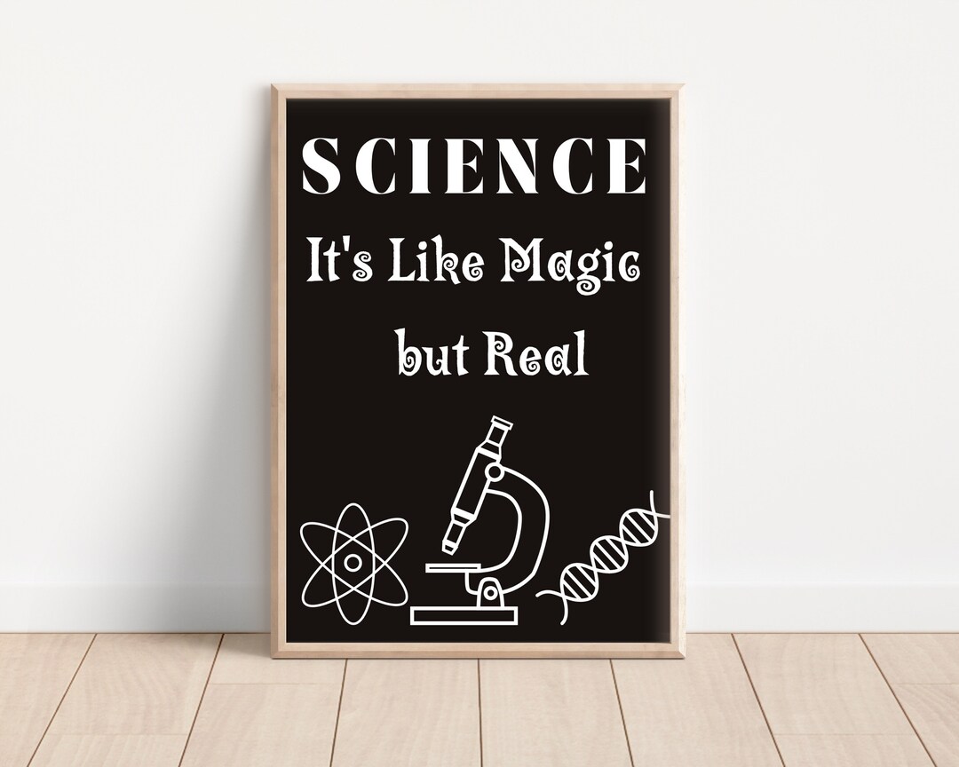 Science Posters Science Classroom Decor Science It's - Etsy
