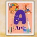 STEAM Art Set of 5, Playroom Poster, Homeschool Learning, Daycare ...