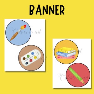 Back to School Bulletin Board Kit School Themed Trendy Classroom Decor ...