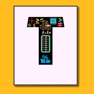 Arithmetic Posters Math Poster Math Class Gallery Wall Math Bulletin ...