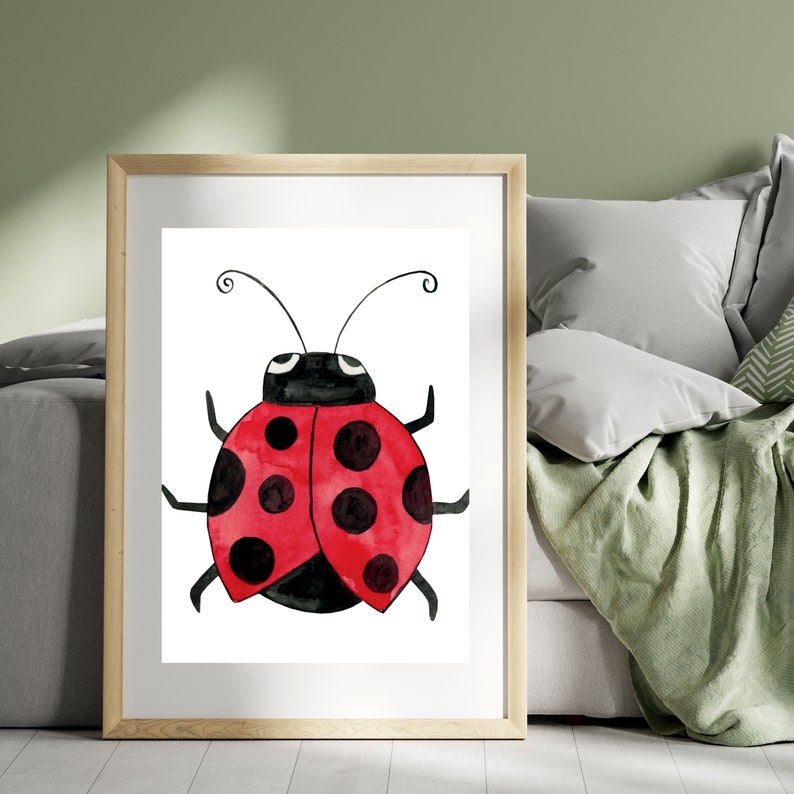 Bugs Print Bundle Watercolor Insect Prints Set of 12 Botanical Guide ...