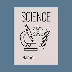 School Subjects Binder Cover Printable, Back to School, Teacher Binder ...