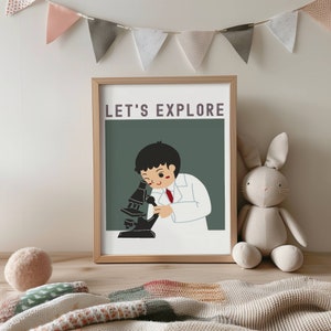 Science Classroom Decor Science Wall Art Kids Science Nursery Decor ...
