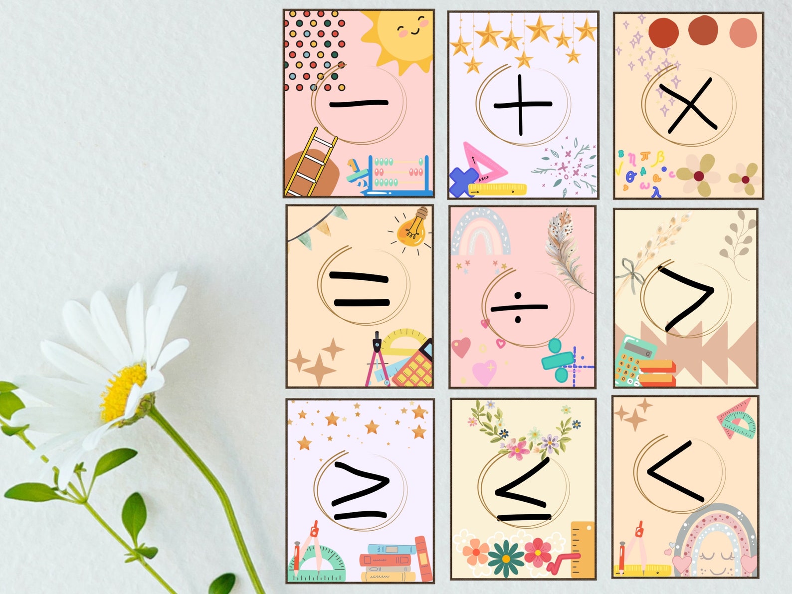 9 Math Class Gallery Wall Classroom Decor High School Middle - Etsy