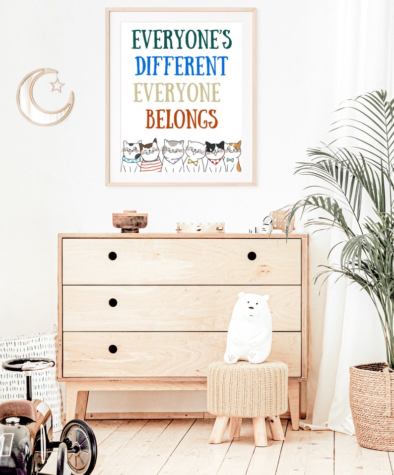 Everyones Different Everyone Belongs Classroom Decor - Etsy