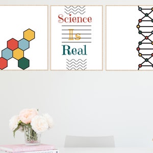 3 Science is Real Poster, Printable Science Classroom Sign, High School ...