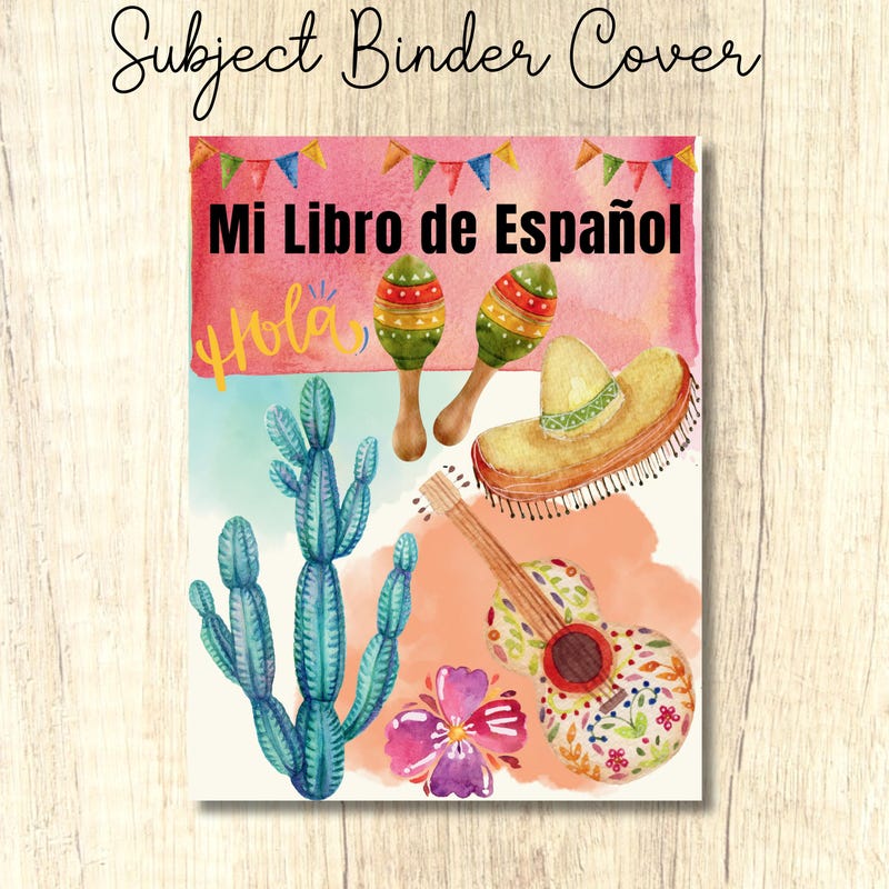 Spanish Binder Covers - Etsy