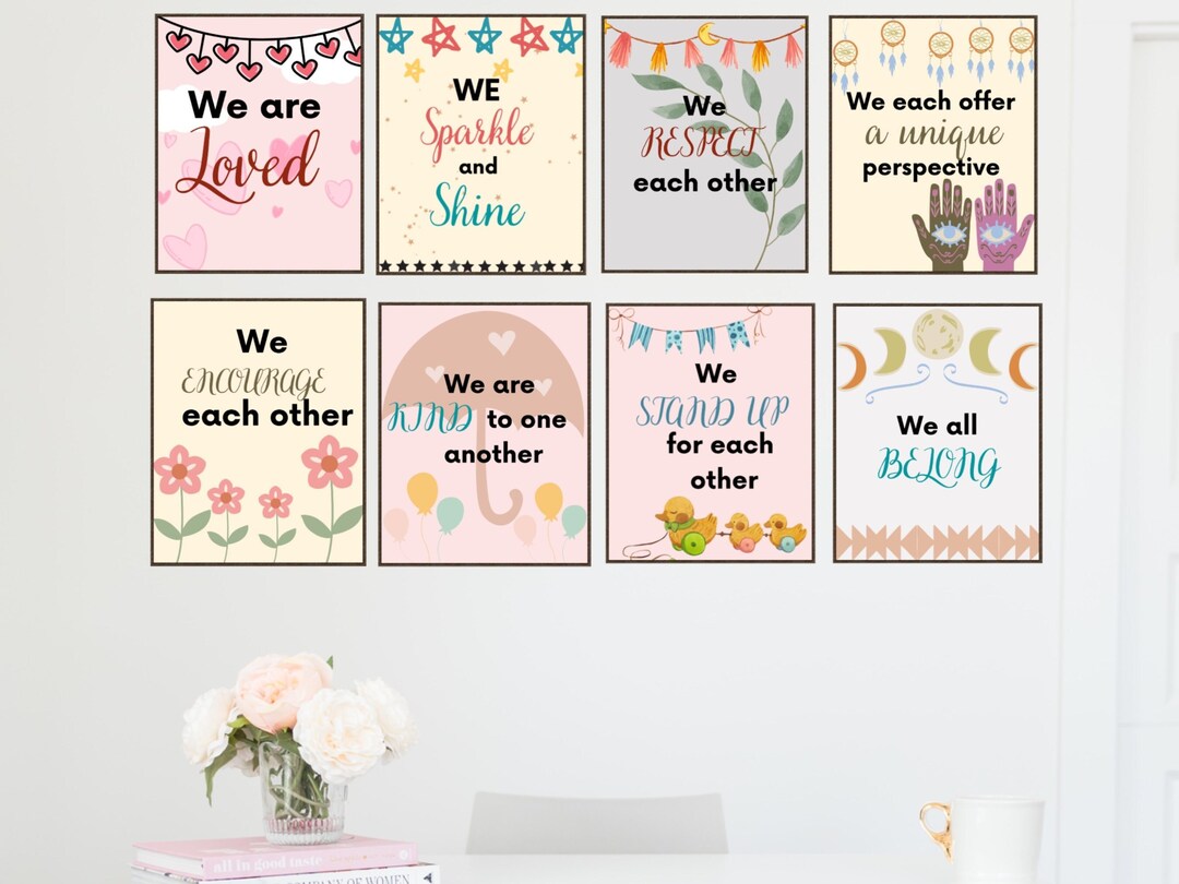 Printable Affirmations Playroom Print Nursery Decor Educational Wall ...