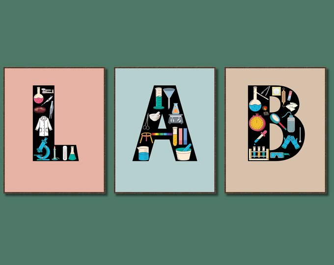 The Lab Sign Laboratory 3D Printed Sign Lab Door Sign Lab Wall Decor ...