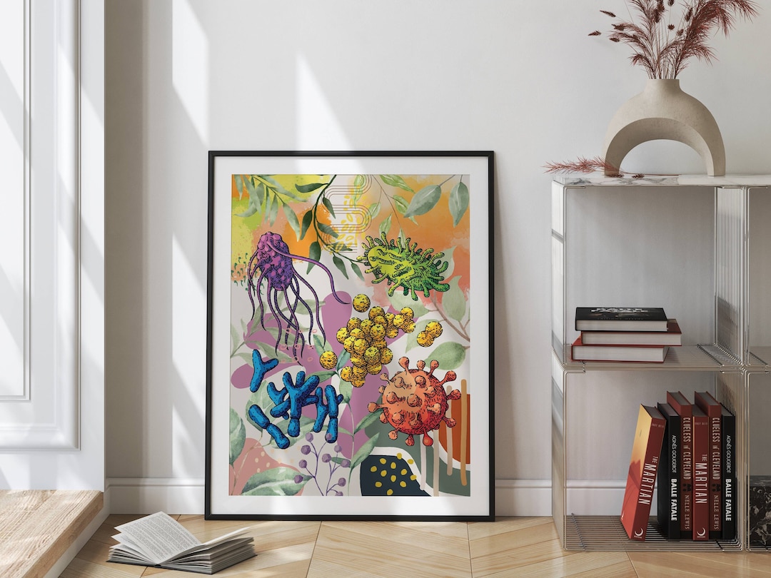 Science Poster Microbiology Poster Microbiology Art Bacteria Types ...