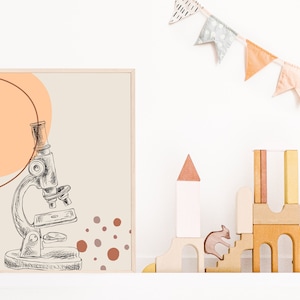 Science Wall Prints, Boho Watercolor Prints, Boho Classroom Wall Art ...
