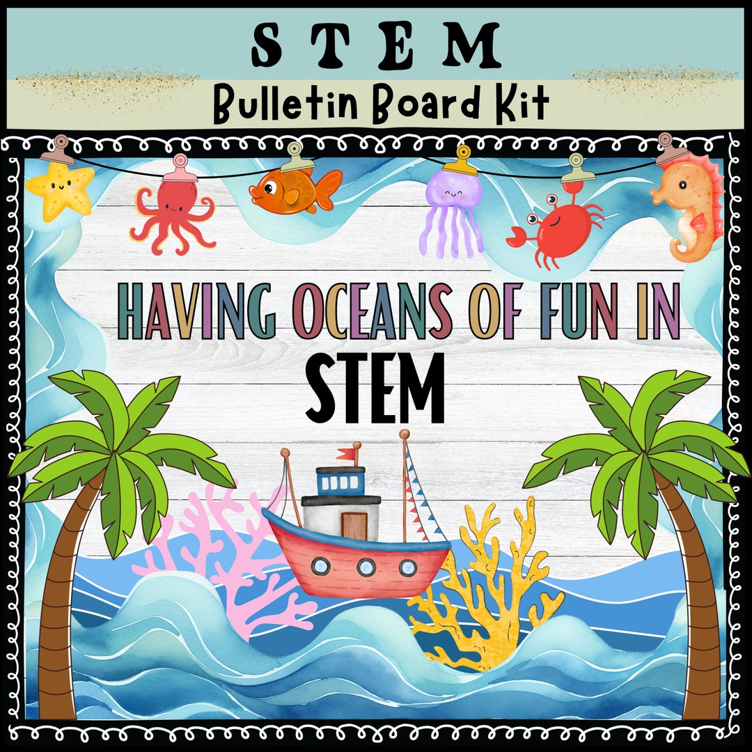 STEM Bulletin Board Kit Ocean Bulletin Board Under the Water Science ...